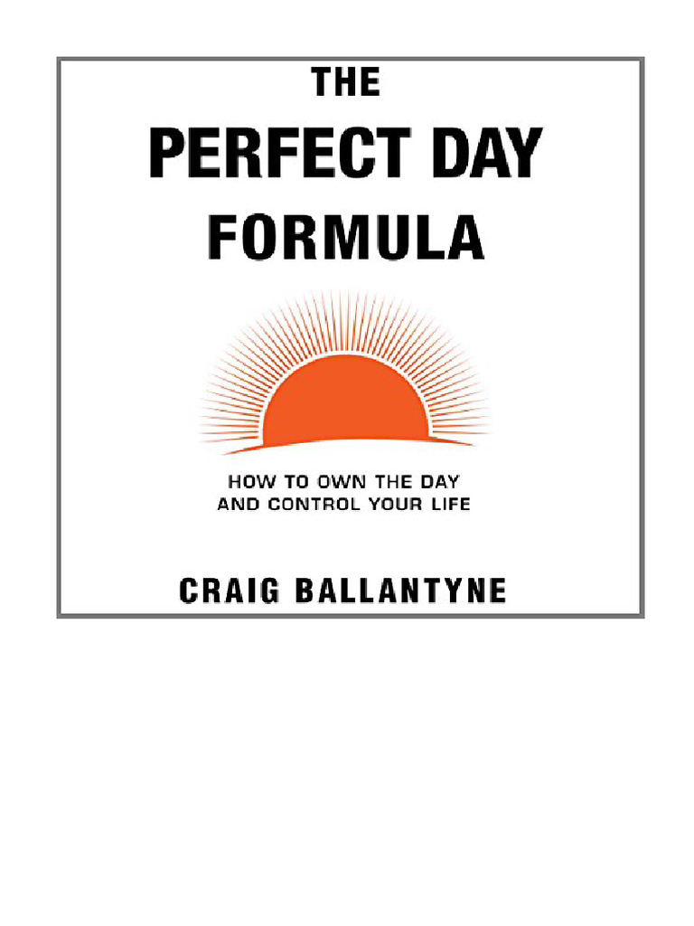 Domina tu Día Perfecto con Craig Ballantyne | PDF