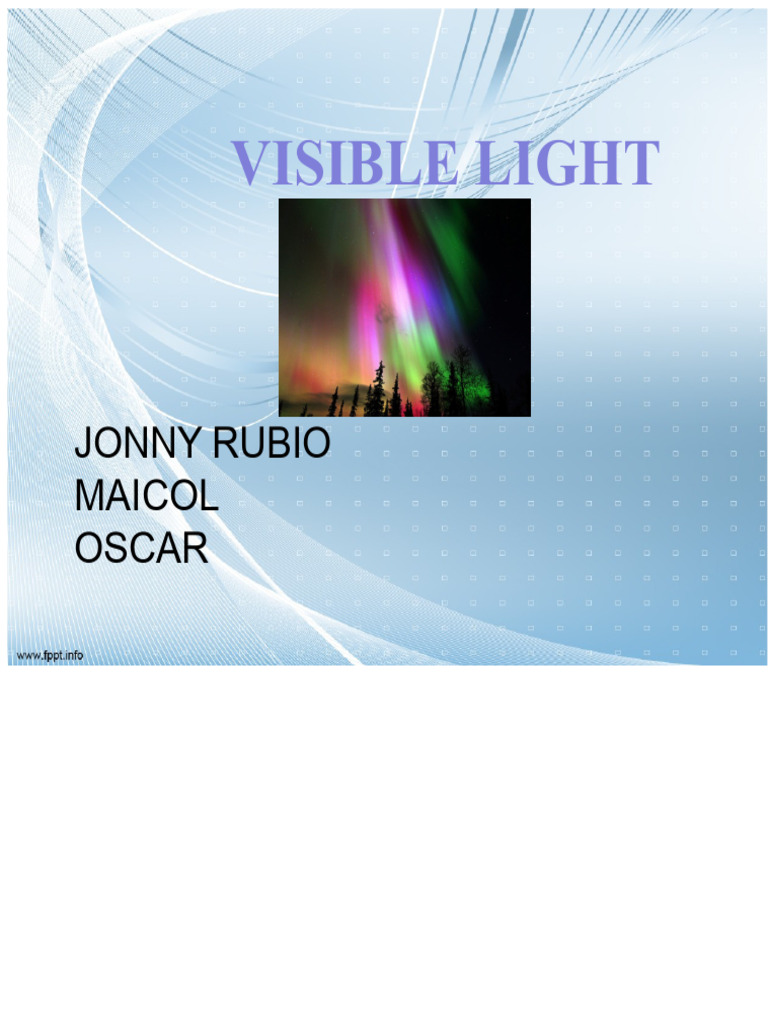 Visible Light | PDF