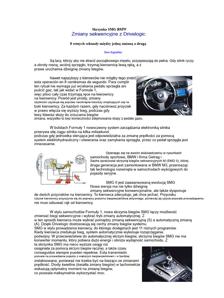 Skrzynia SMG BMW | PDF