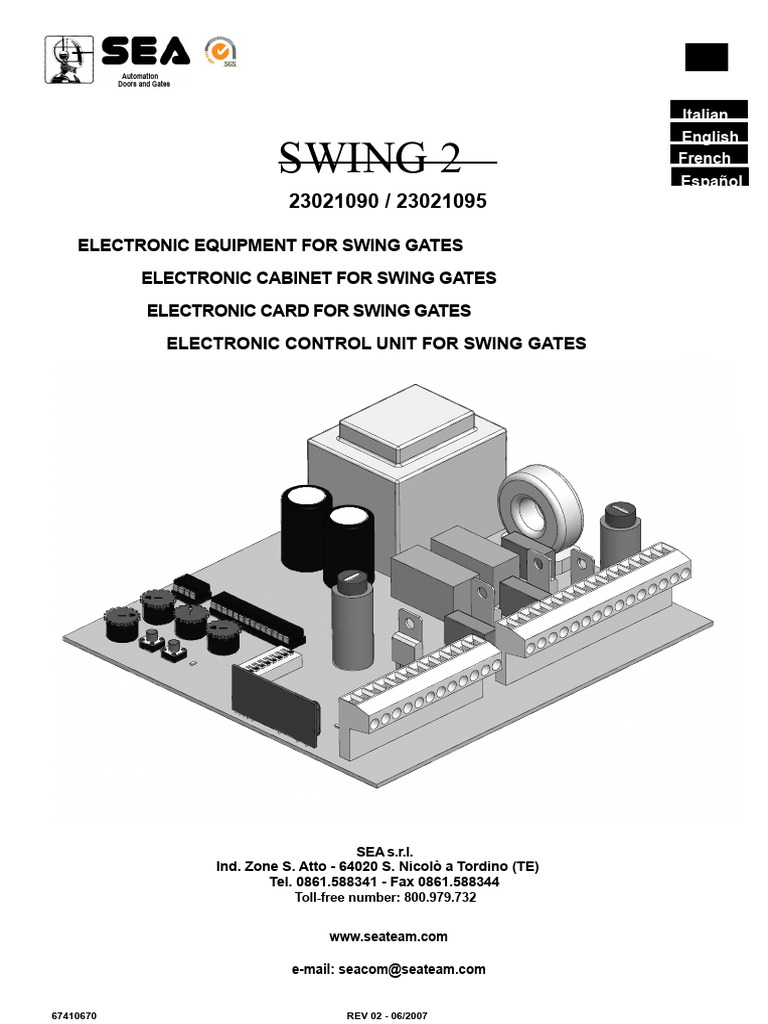 Swing 2 ESP.pdf | PDF | Mains Electricity | Actuator