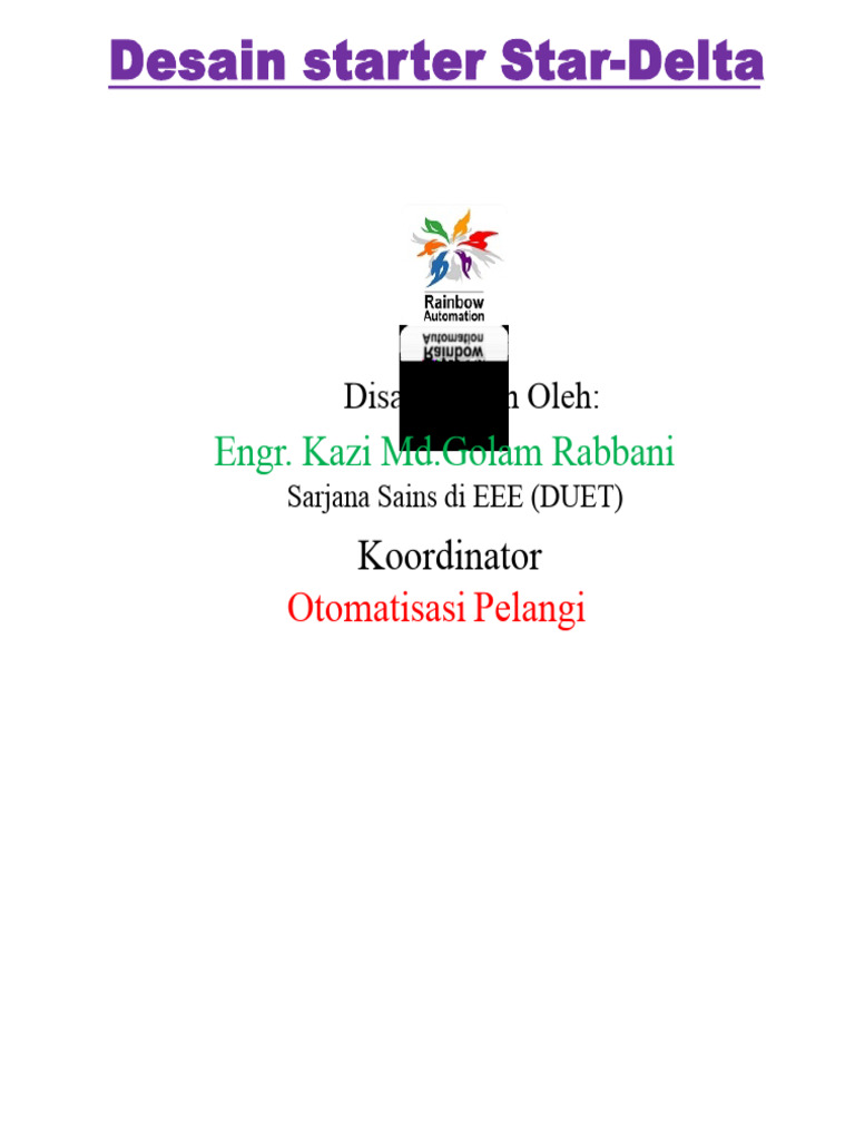 Desain Starter Bintang-Delta 3-Fase | PDF