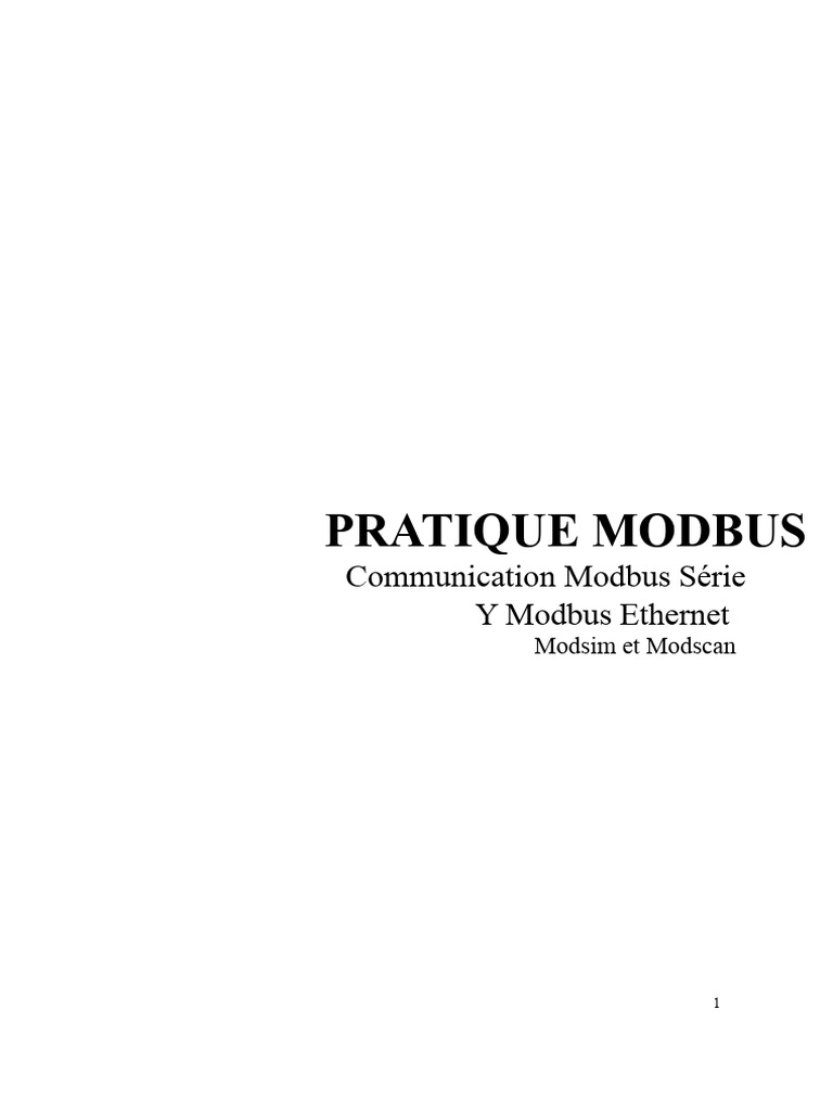 Guide Modbus ModScan Et ModSim V1 PDF | PDF | Microsoft Windows ...