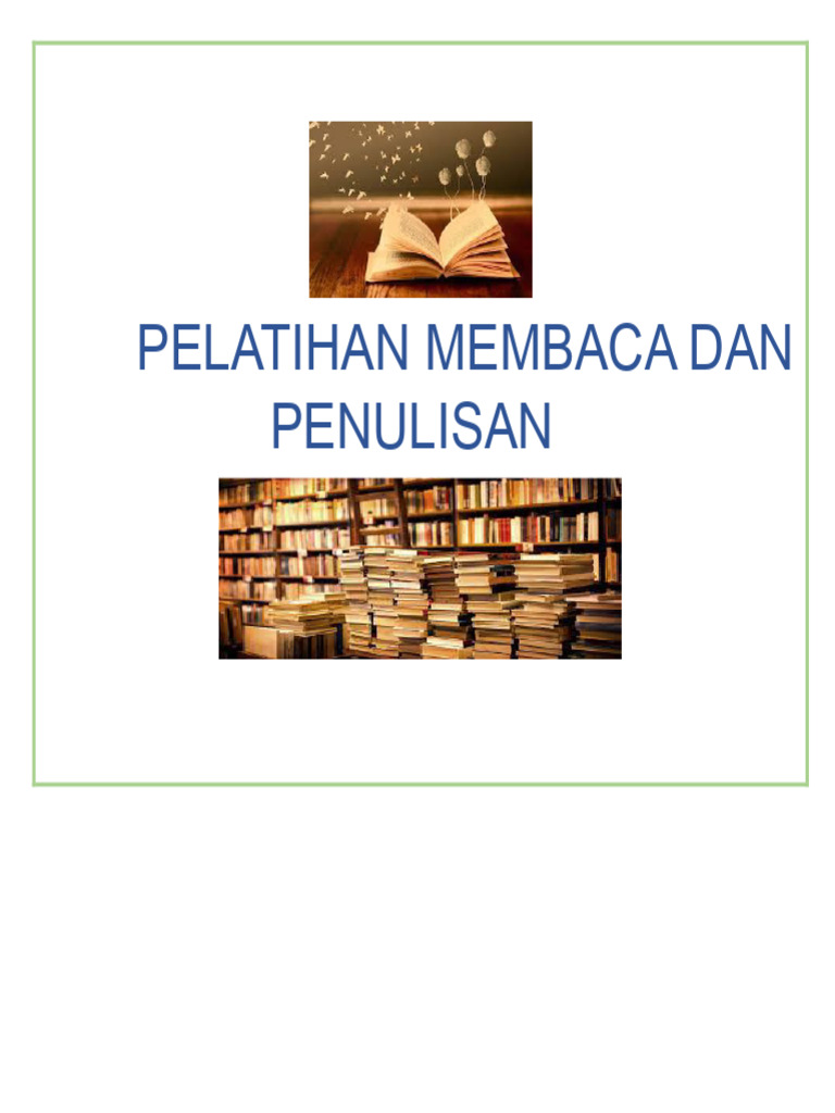 Workshop Membaca Dan Menulis 1 | PDF