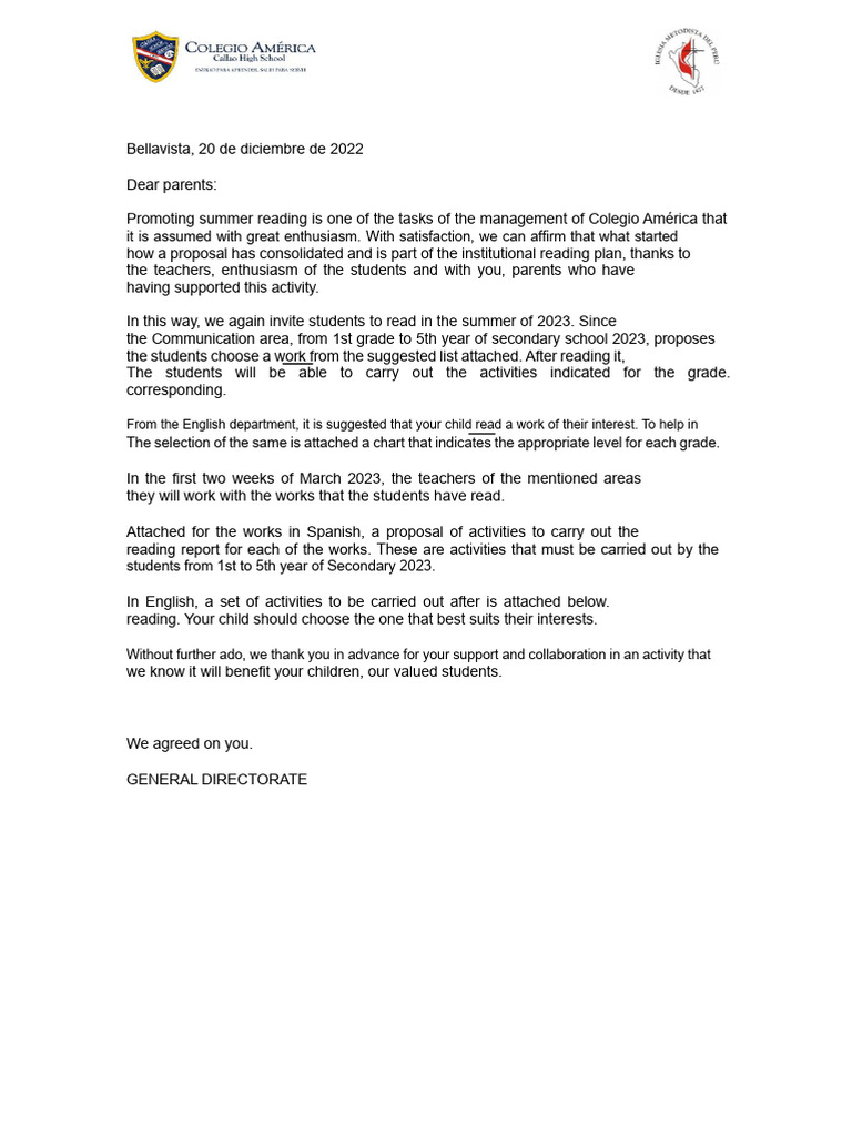 Reading Plan 2023 Secondary | PDF | Human Communication | Writing