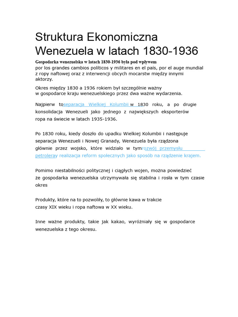 Od 1830 Do 1936 | PDF