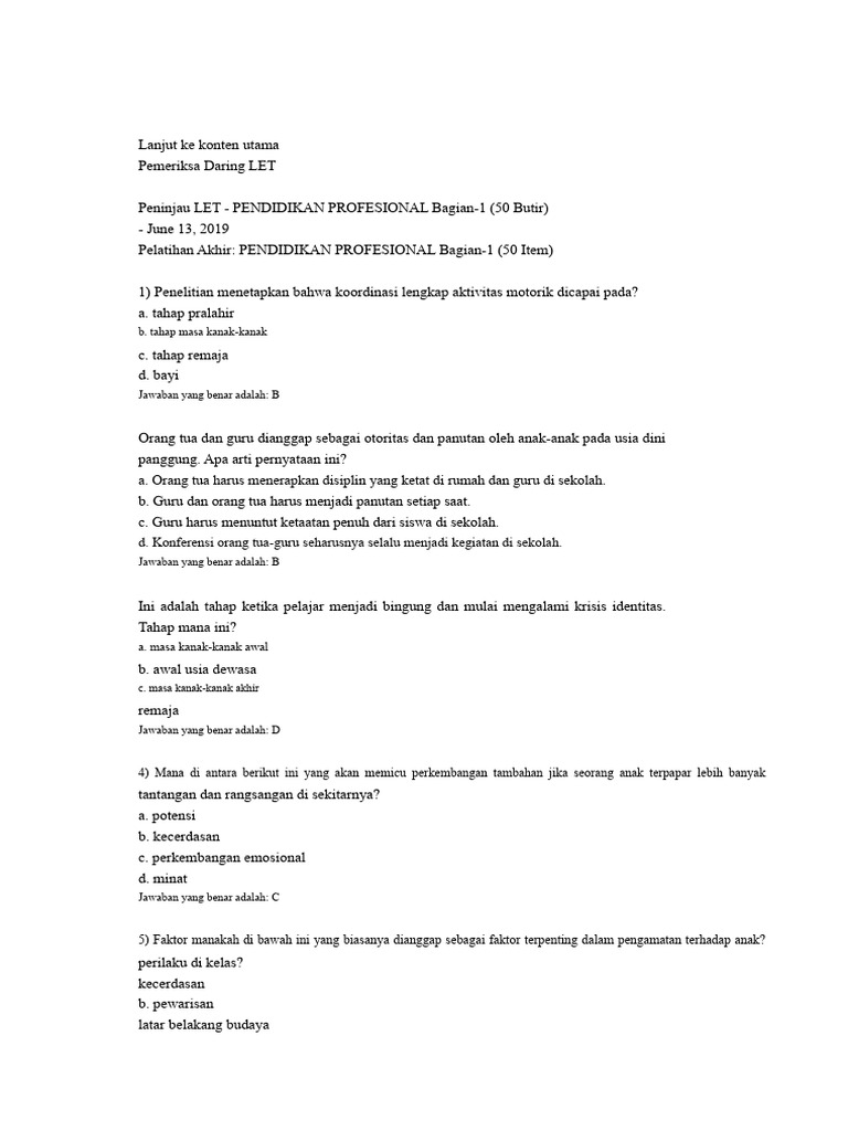 pelatihan akhir profed | PDF