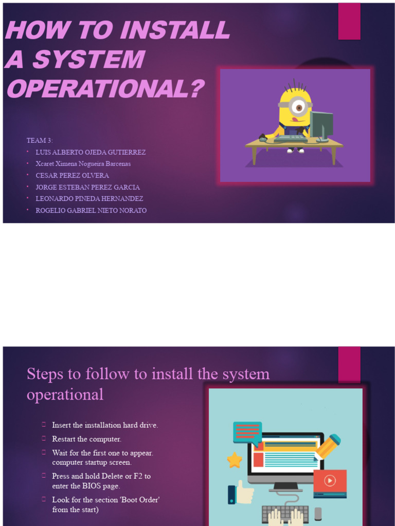 HOW TO INSTALL AN OPERATING SYSTEM | PDF
