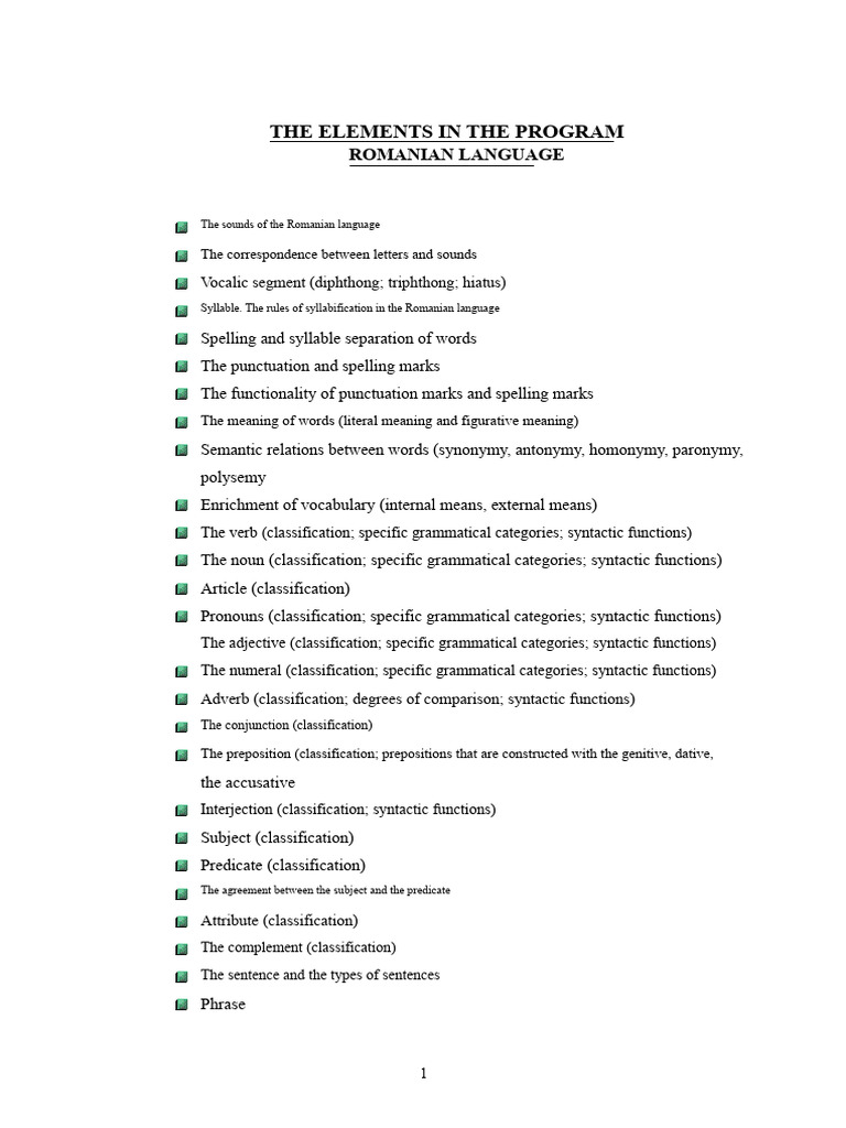 Romanian Language Grammar | PDF | Perfect (Grammar) | Verb