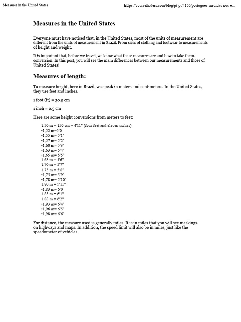 US Measurement Conversions Guide | PDF | Ounce | Measurement