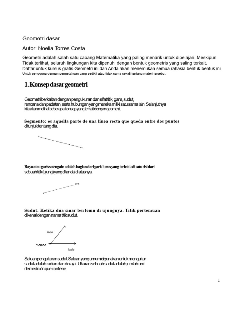 Panduan Lengkap Geometri Dasar | PDF