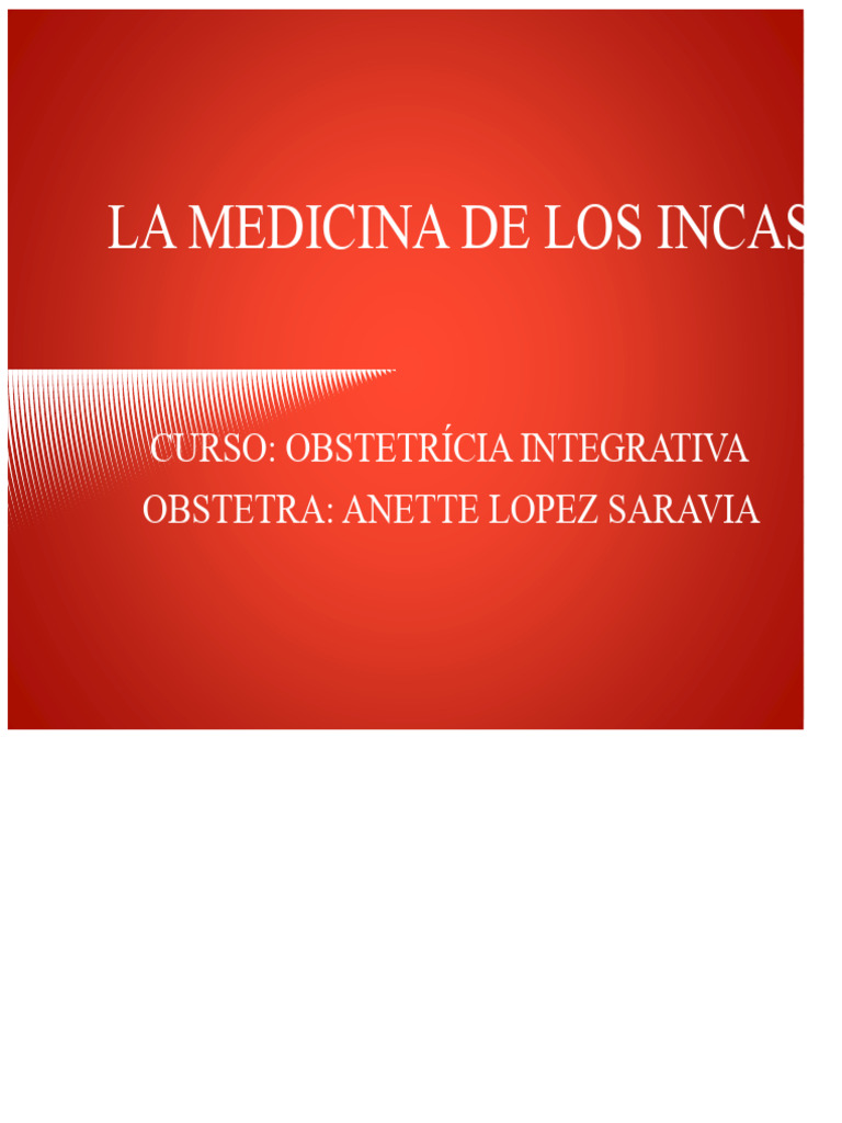 A Medicina dos Incas | PDF | Império Inca | Remédio