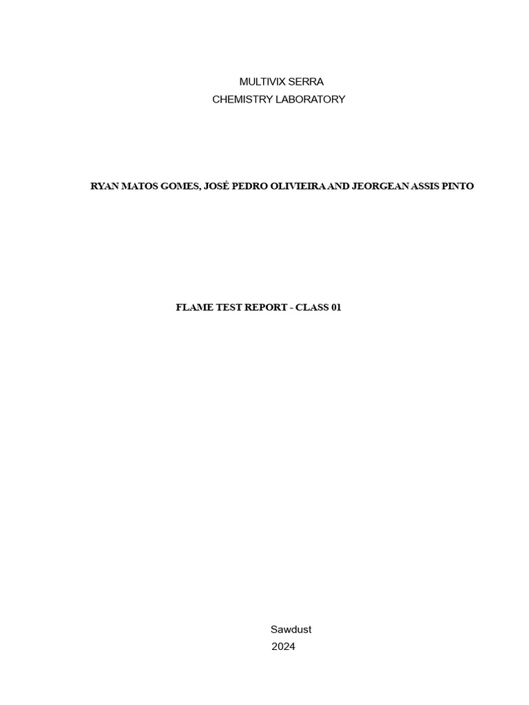 TEST CALL REPORT | PDF | Sodium Chloride | Physical Chemistry