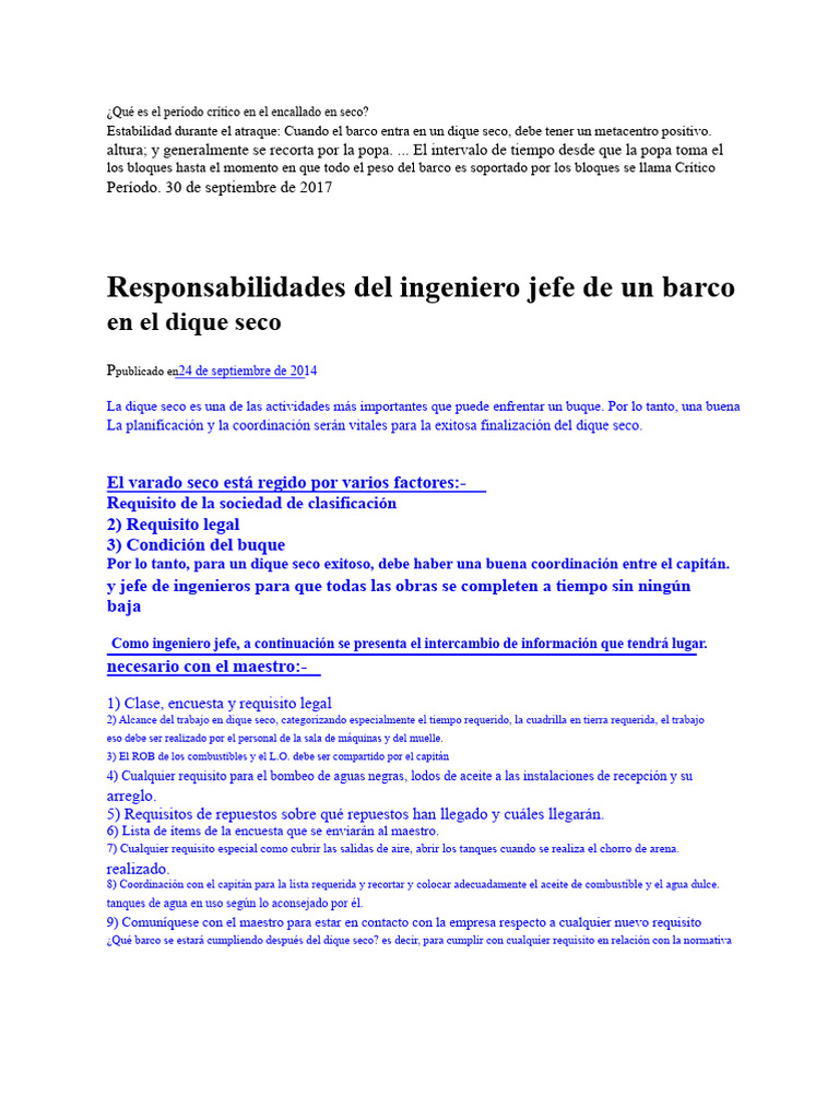 Dique Seco | PDF | Embarcación | Valores