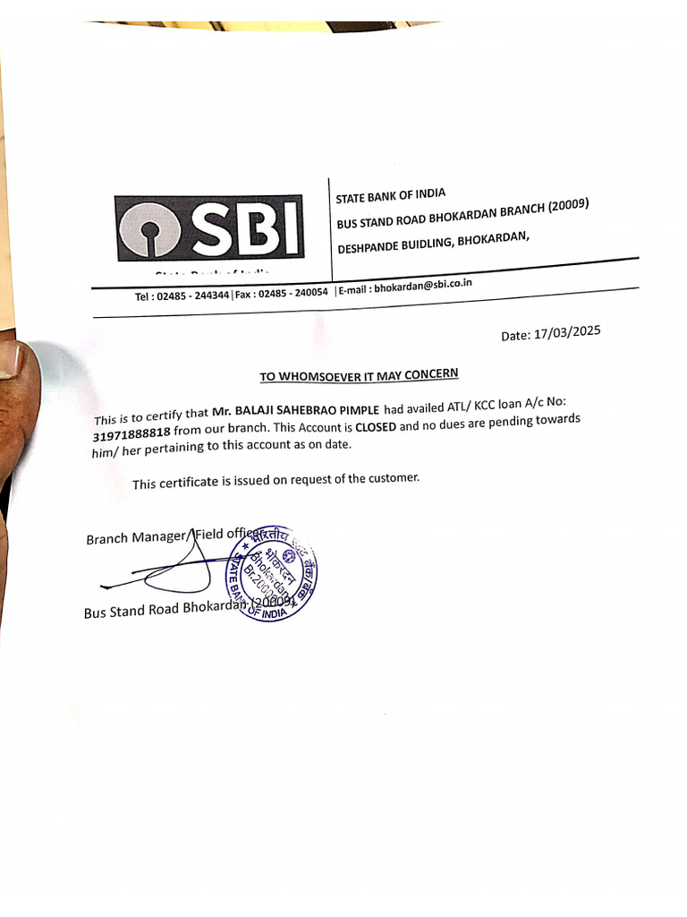 Sbi Noc | PDF