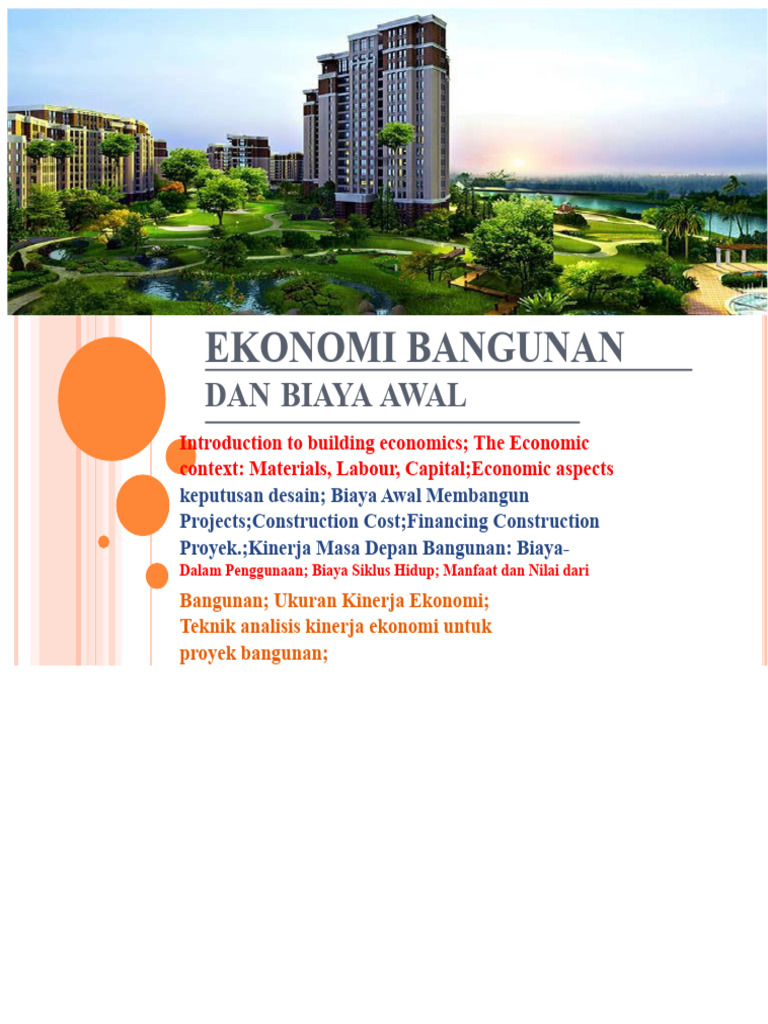 EKONOMI BANGUNAN ppt -2 | PDF
