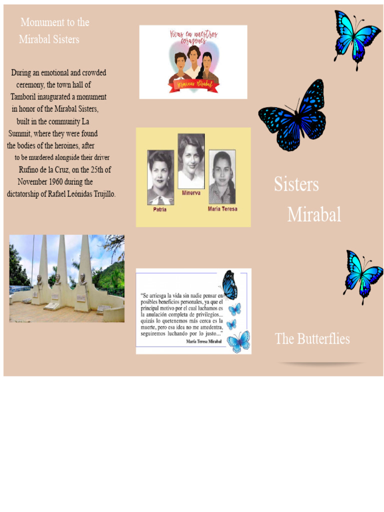 Sisters Mirabal Brochure | PDF | Dominican Republic