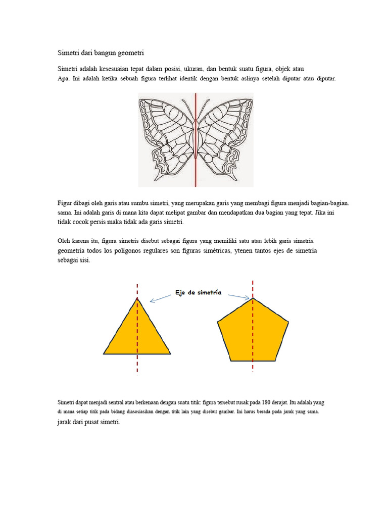 Simetri Figur Geometri | PDF
