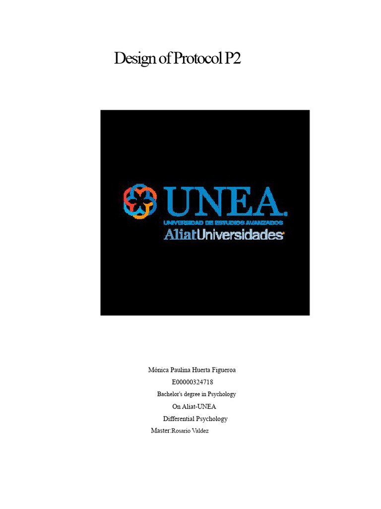 Design of Differential Psychology Protocol P1 | PDF | Sampling ...