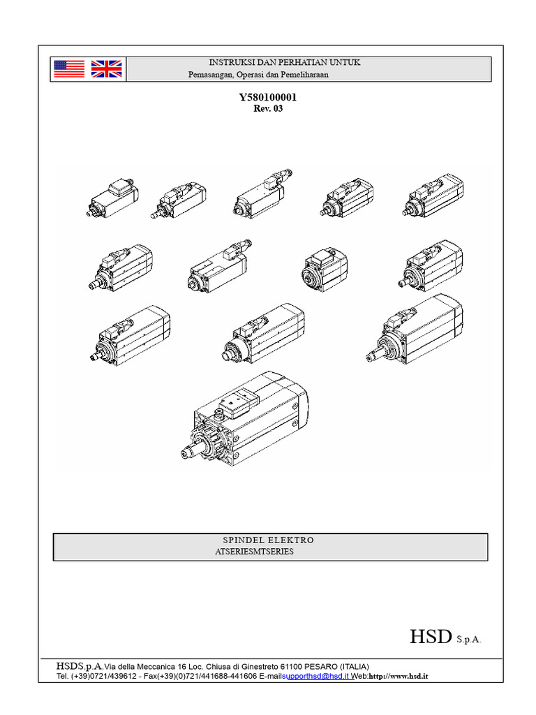 Panduan Instalasi Spindle Elektro HSD | PDF