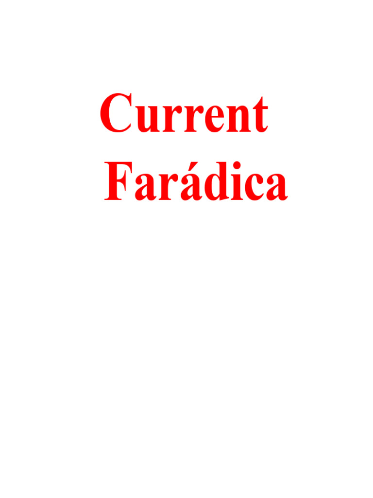 FARADIC CURRENT 1 (1) | PDF | Skeletal Muscle | Muscle Contraction