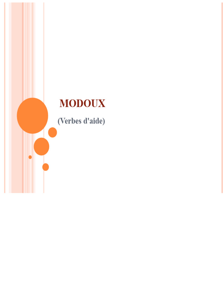 Comprendre les verbes modaux en français | PDF | Verbe