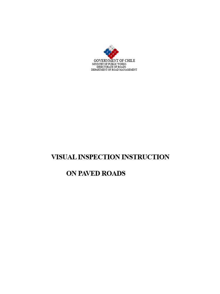 Visual Inspection Guide for Paved Roads | PDF | Road | Road Surface