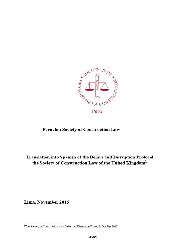 01 Protocol Delays and Disruption - Translation SPDC | PDF | Treaty | Risk