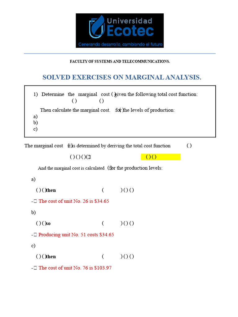 workshop solved derivatives | PDF | Marginal Cost | Function (Mathematics)
