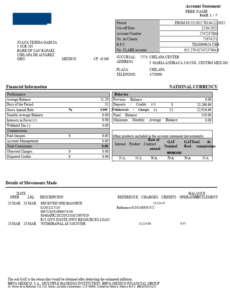 Account Statement | PDF | Payments | Banks