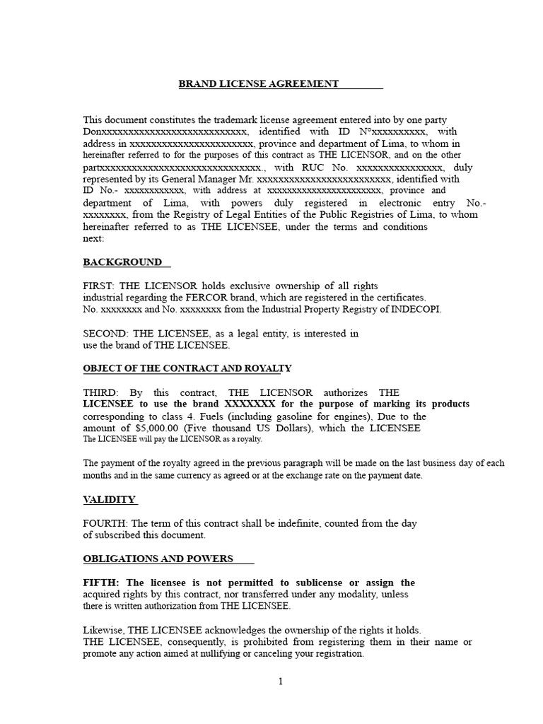 Rental Agreement of Brand 2019 | PDF | License | Justice