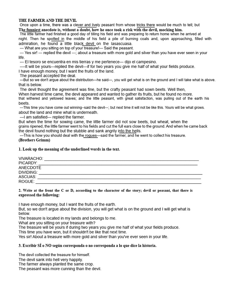 The Peasant and The Devil | PDF