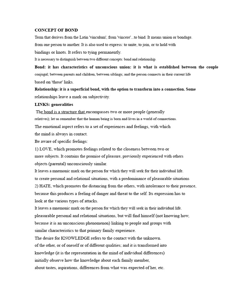 Family Bond and Its Types | PDF | Family | Sibling