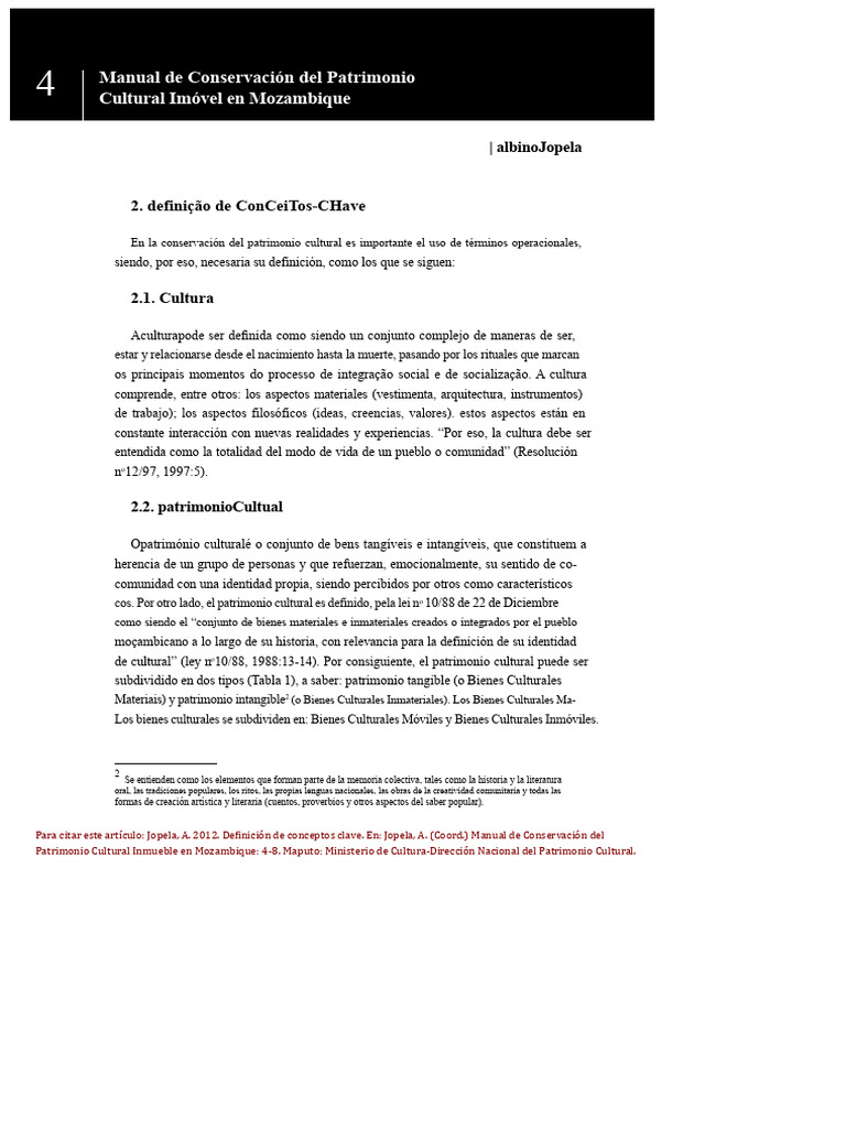 Conservación_del_Patrimonio_Cultural_Inmueble.pdf | PDF | Patrimonio cultural | Bienes (Ley)