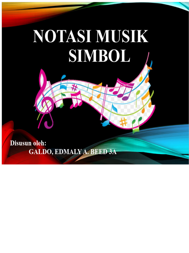 Simbol dan Notasi Musik Dasar | PDF