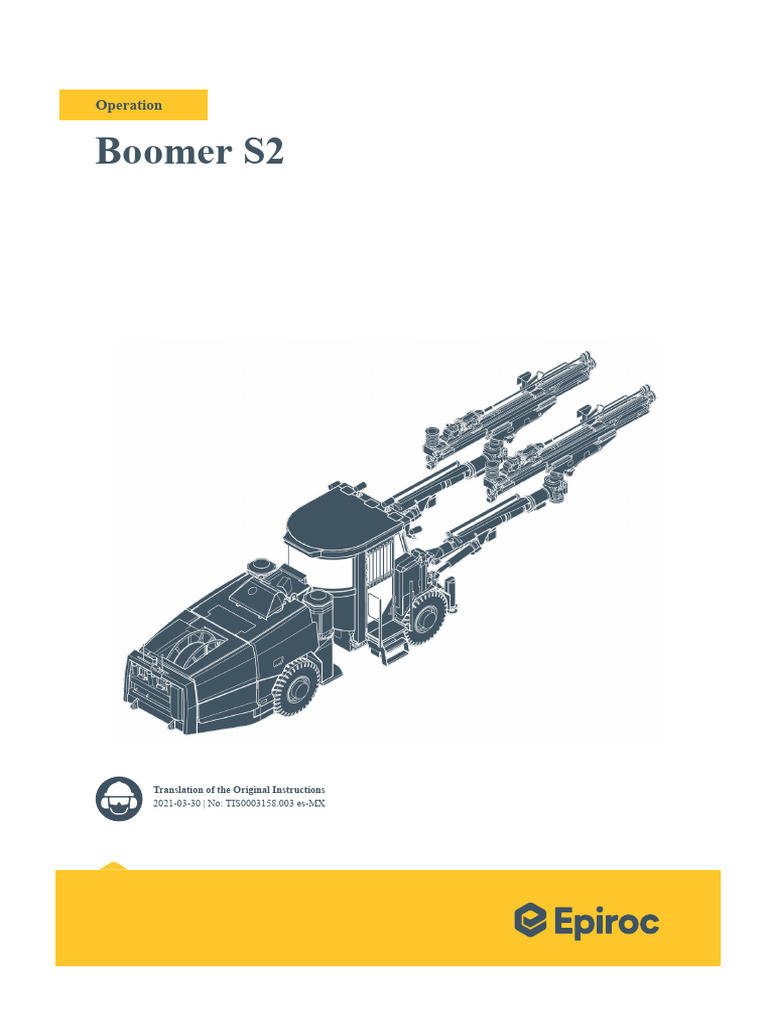 Boomer S2 Operation Manual Guide | PDF | Brake | Mechanical Engineering