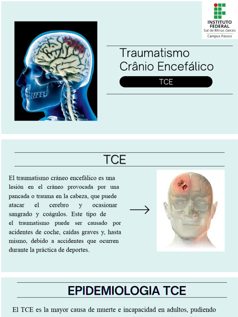 Traumatismo Cráneo Encefálico en Brasil | PDF | Lesión cerebral ...