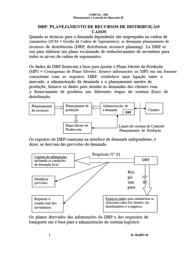 DRP - CASOS | PDF | Cadeia de suprimentos | Marketing