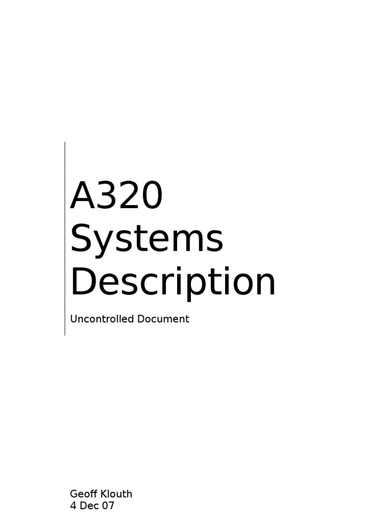 Airbus A320 Systems A4 Format | PDF | Valve | Mechanical Fan