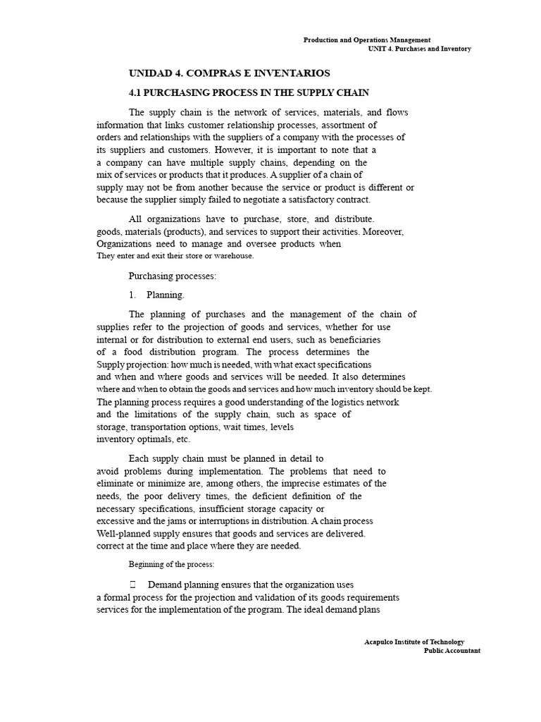 Purchasing and Inventory Management Guide | PDF | Inventory | Warehouse