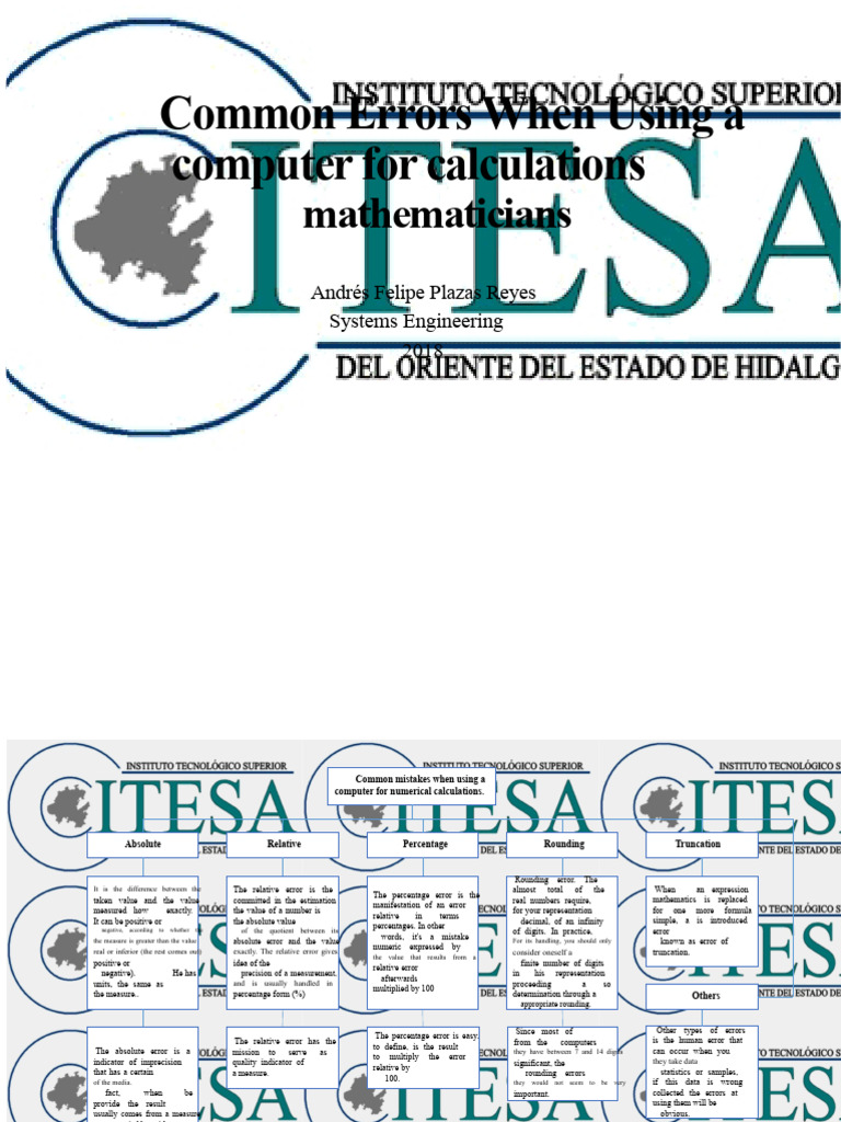 Common Errors When Using a Computer for Calculations | PDF | Rounding ...