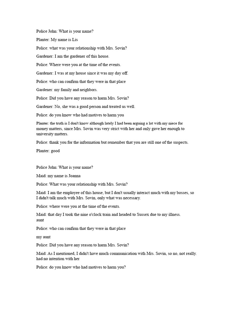 dialogue in English.. | PDF | Police | Law Enforcement