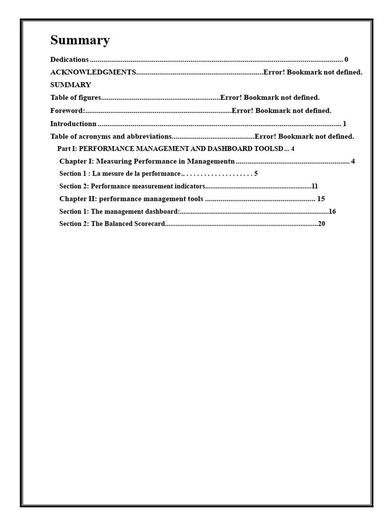 Final Year Project OCP SA Balanced Scorecard Case JORF LASFAR | PDF ...