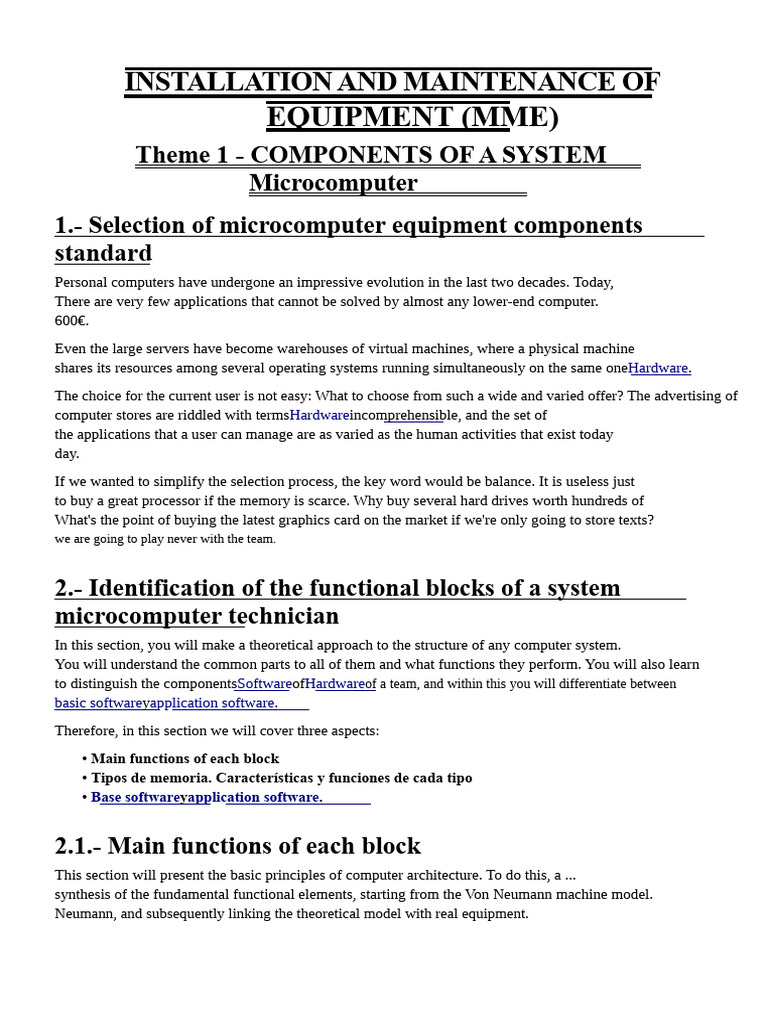 Topic 1 - COMPONENTS OF A MICROCOMPUTER SYSTEM | PDF | Random Access ...