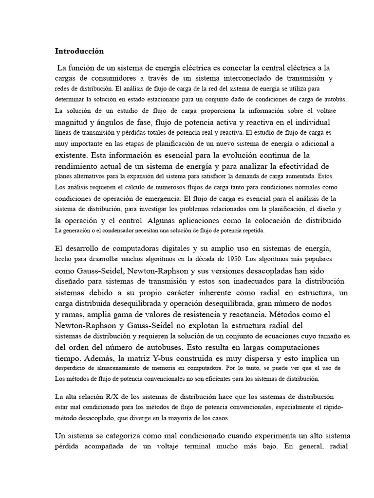 Red de Distribución Radial | PDF | Ingenieria Eléctrica | Generación ...