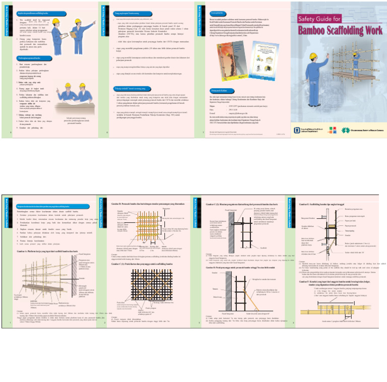 Inspeksi dan Pemeliharaan Scaffolding Bambu | PDF