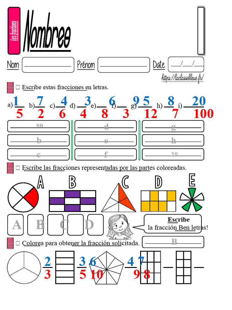 Las Fracciones Leer y Escribir | PDF