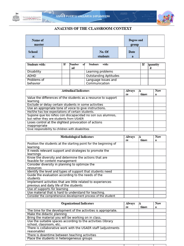 Classroom Context Analysis for Diverse Learners | PDF | Learning | Teachers