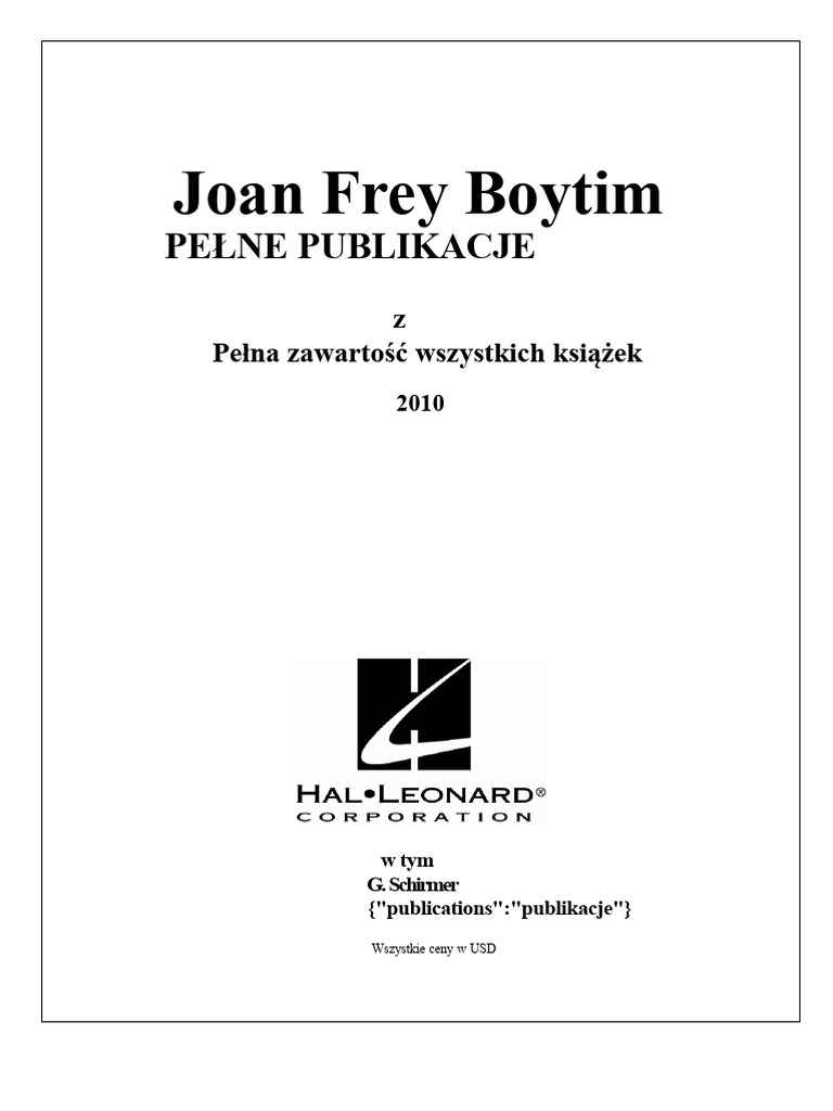 Lista Książek Repertuarowych Boytim | PDF