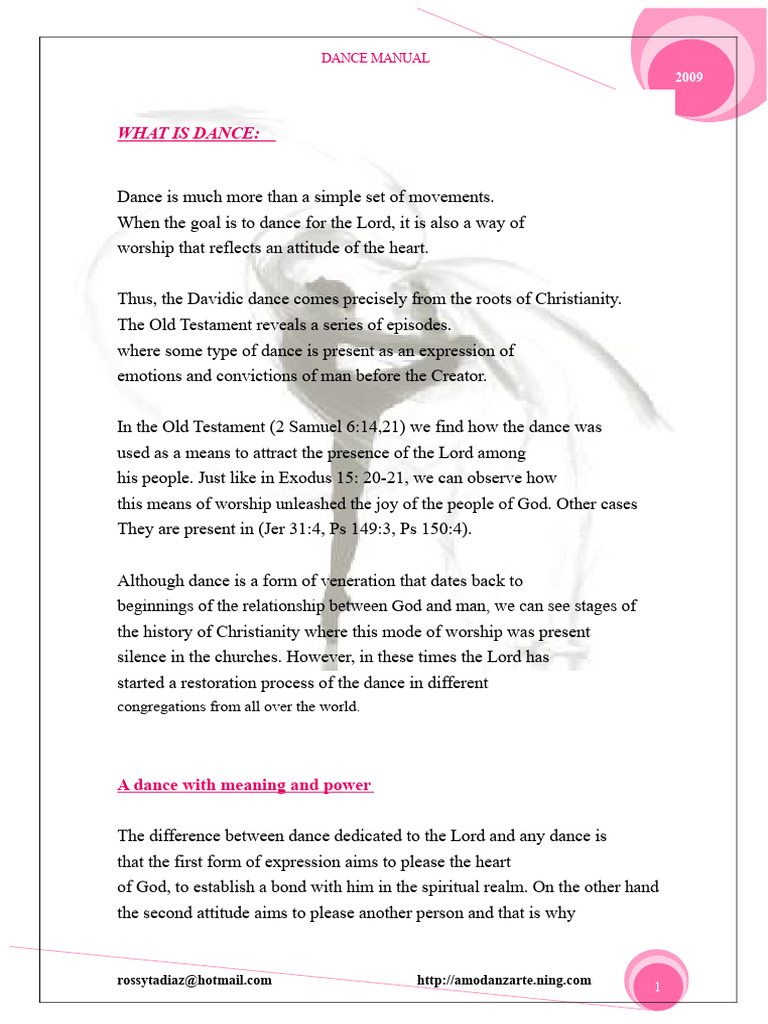 Dance Manual I Love to Dance You | PDF | Foot | Prophecy