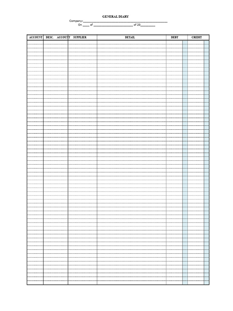 General Ledger Format | PDF